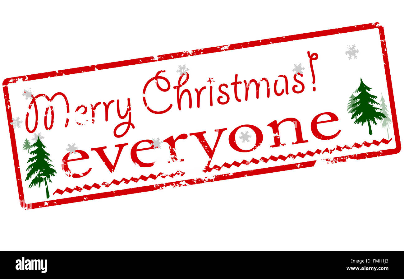 Merry christmas everyone hi-res stock photography and images - Alamy