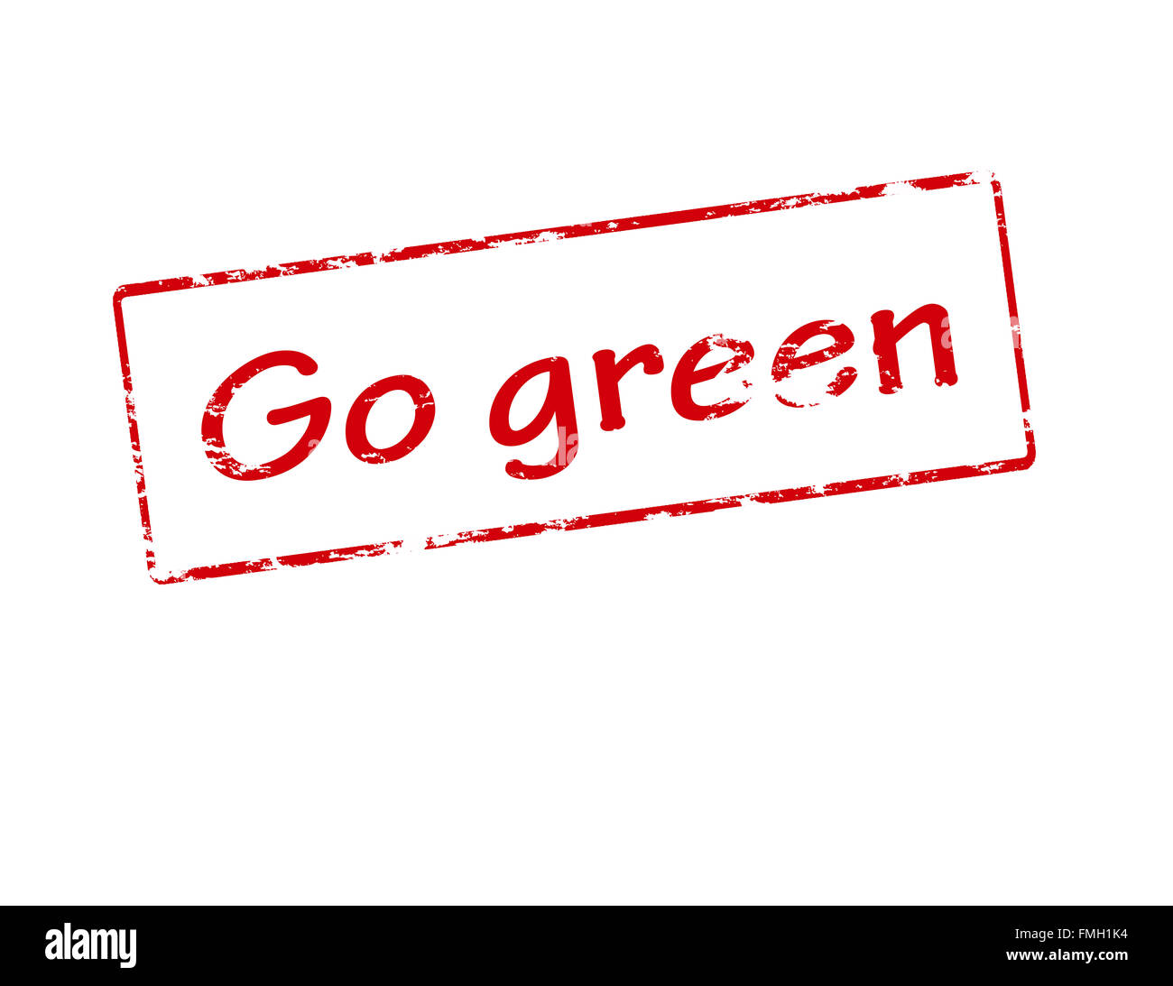 Rubber stamp with text go green inside, vector illustration Stock Photo ...
