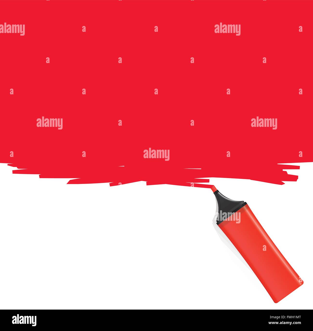 Red highlighter coloring the background Stock Vector Image & Art - Alamy