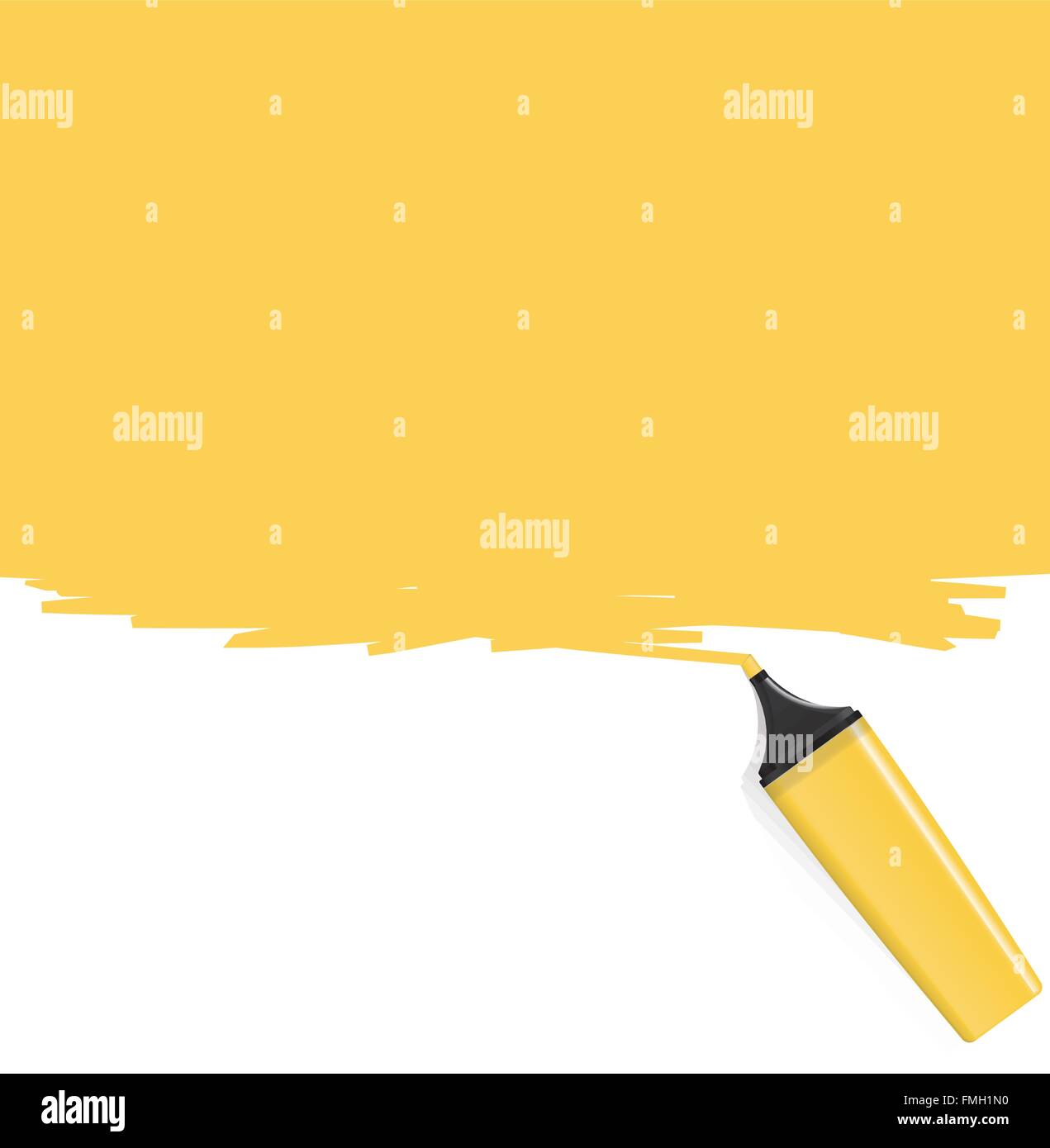 Yellow highlighter coloring the background Stock Vector Image & Art - Alamy