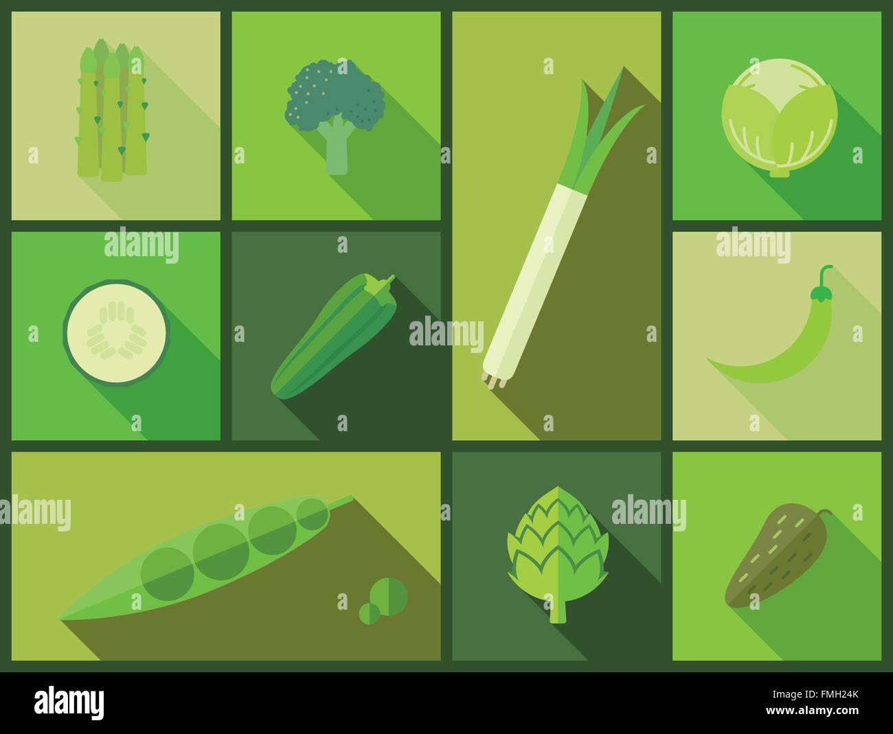 Pea shoots Stock Vector Images - Alamy