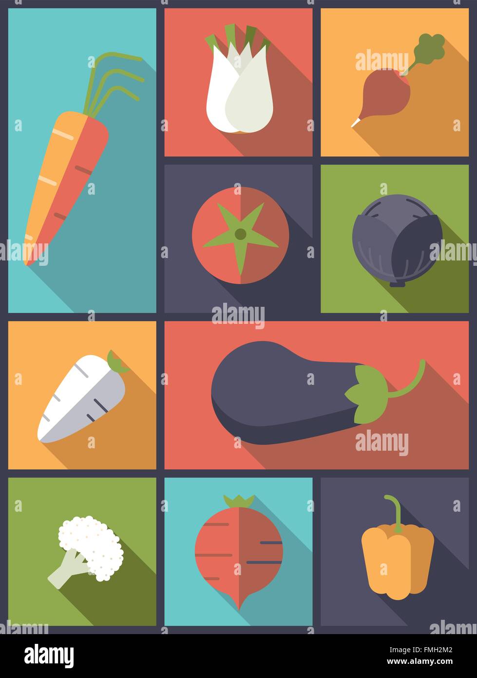 Collage vegetables tomato Stock Vector Images - Alamy