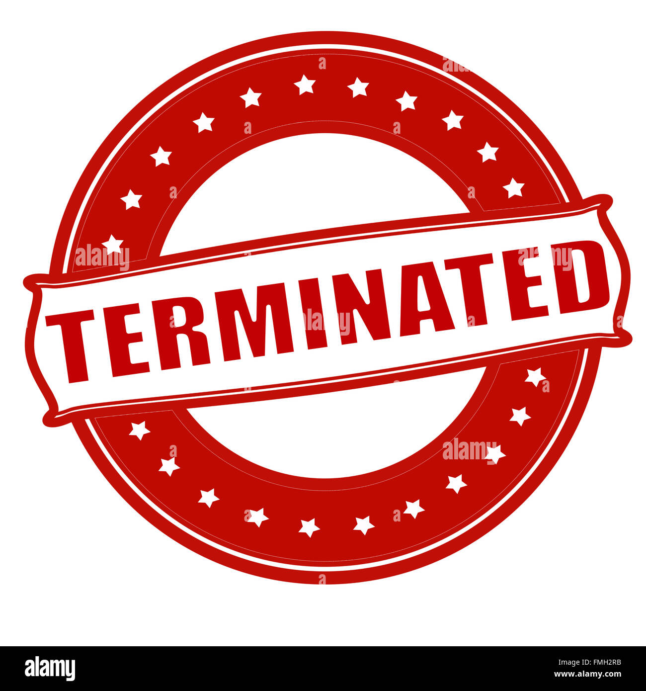 Rubber stamp with word terminated inside, vector illustration Stock ...