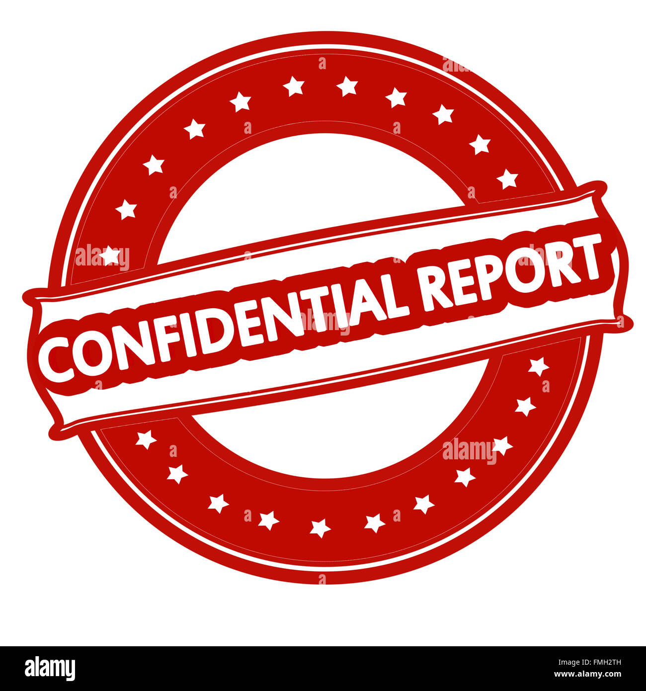 Rubber stamp with text confidential report inside, vector illustration ...