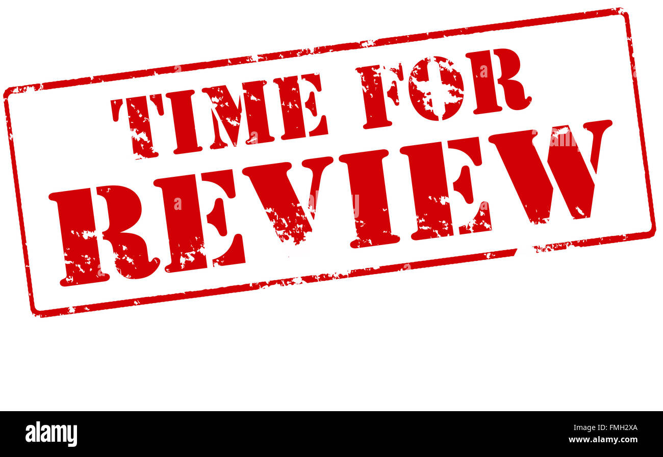 Rubber stamp with text time for review inside, vector illustration ...