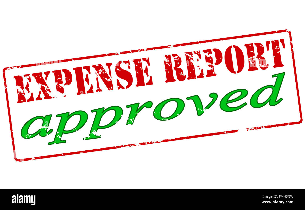 Rubber stamp with text expense report approved inside, vector ...