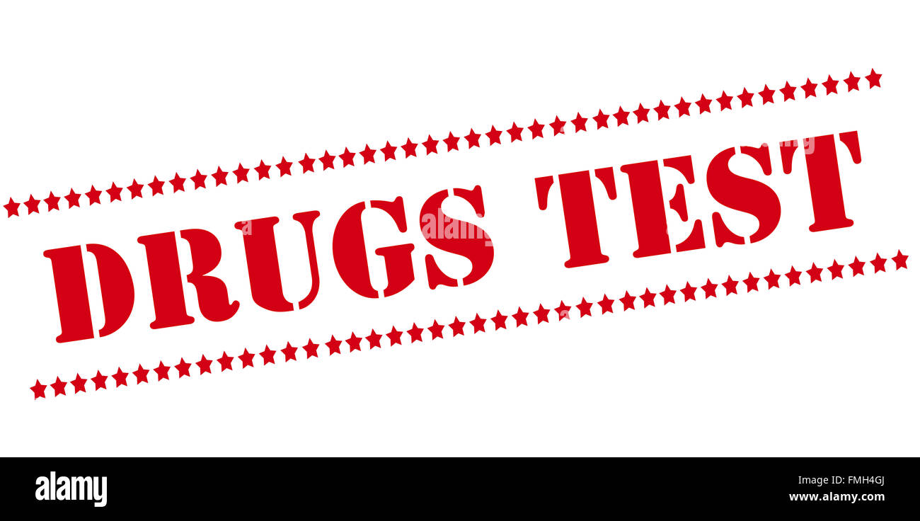 Rubber stamp with text drugs test inside, vector illustration Stock ...