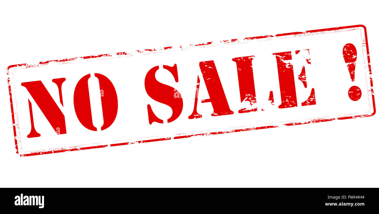Rubber stamp with text no sale inside, vector illustration Stock Photo ...