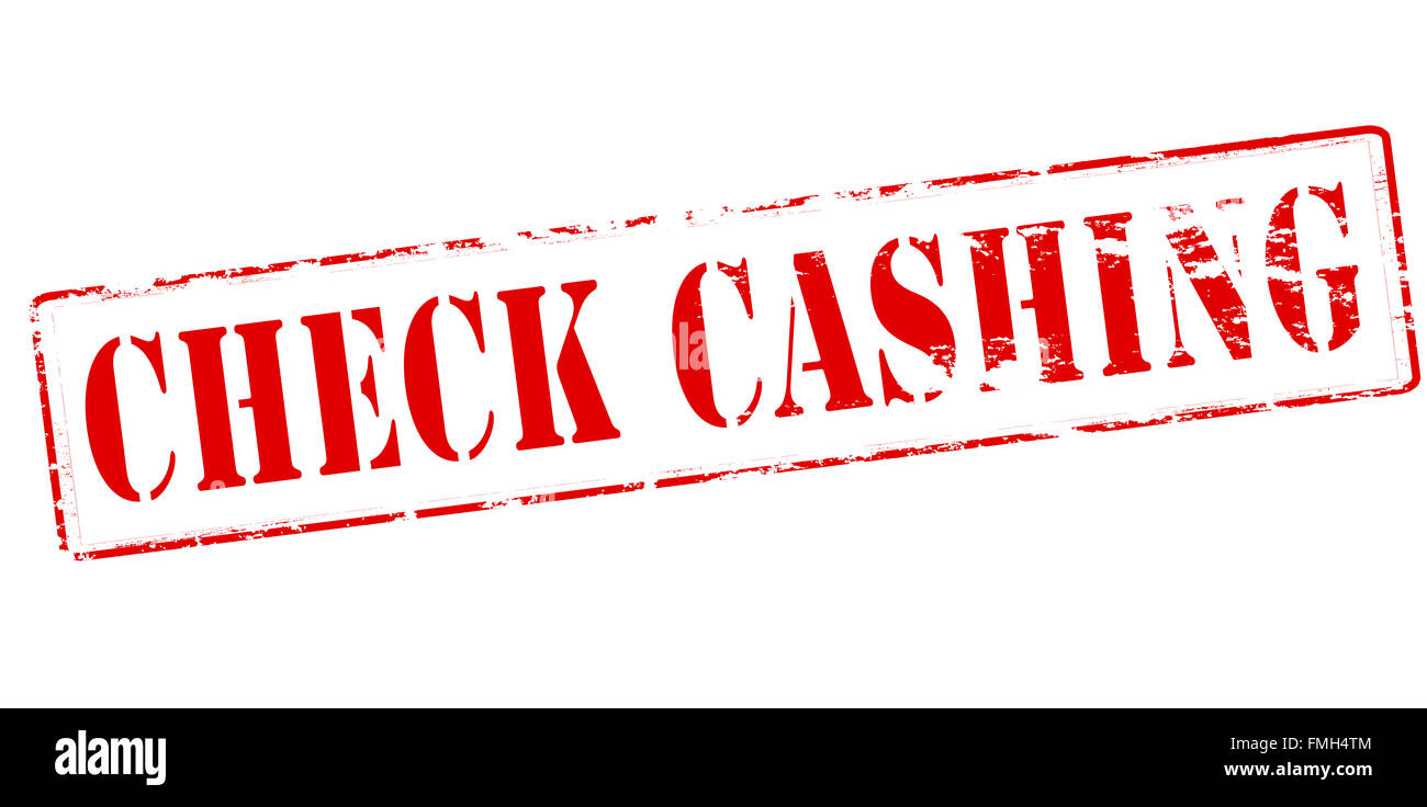 Rubber stamp with text check cashing inside, vector illustration Stock ...