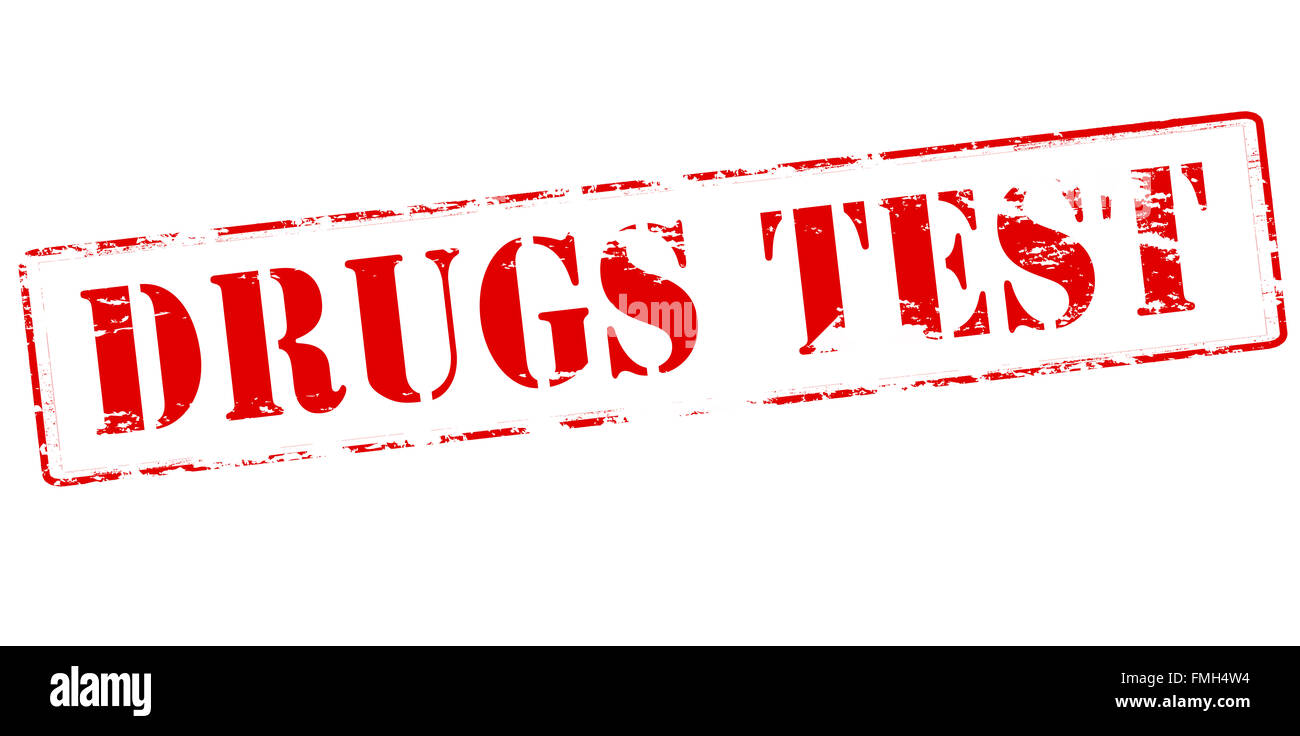 Rubber stamp with text drugs test inside, vector illustration Stock ...