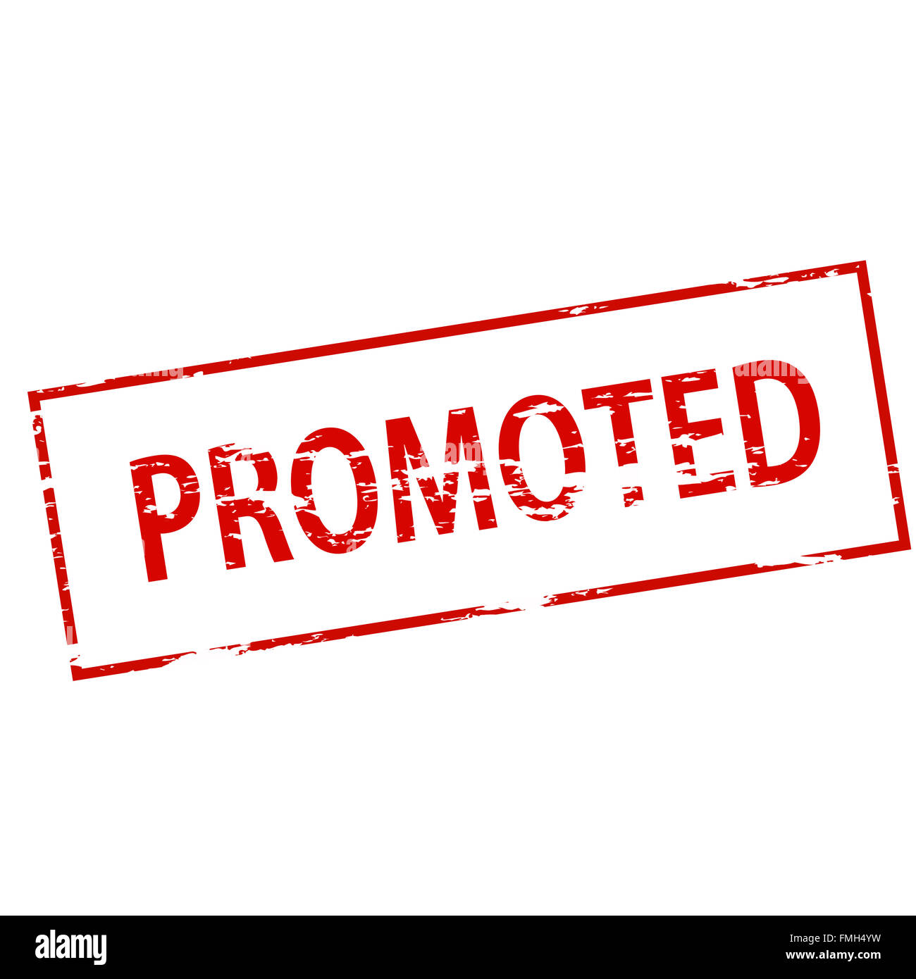 Rubber stamp with word promoted inside, vector illustration Stock Photo ...