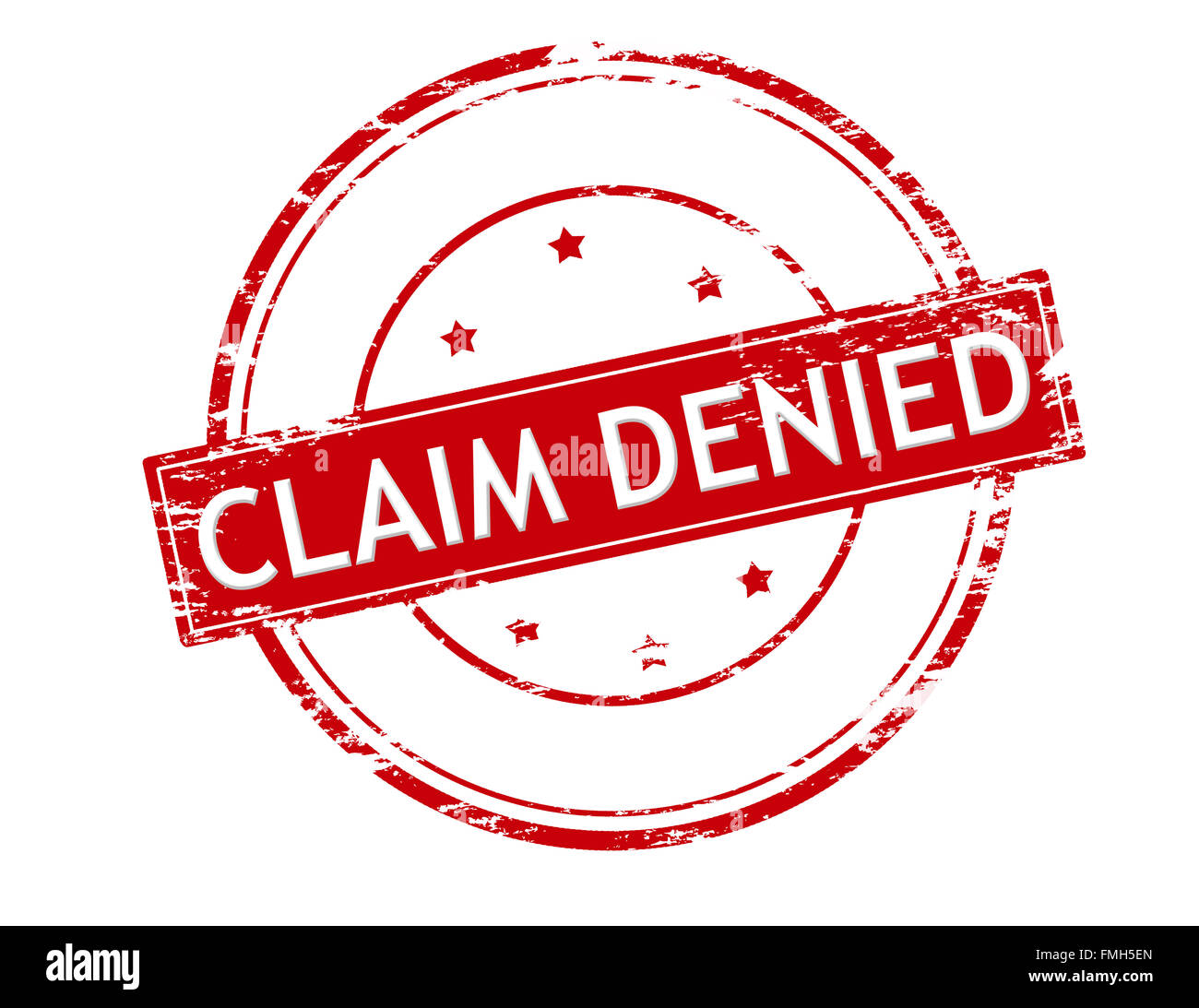 Rubber stamp with text claim denied inside, vector illustration Stock ...