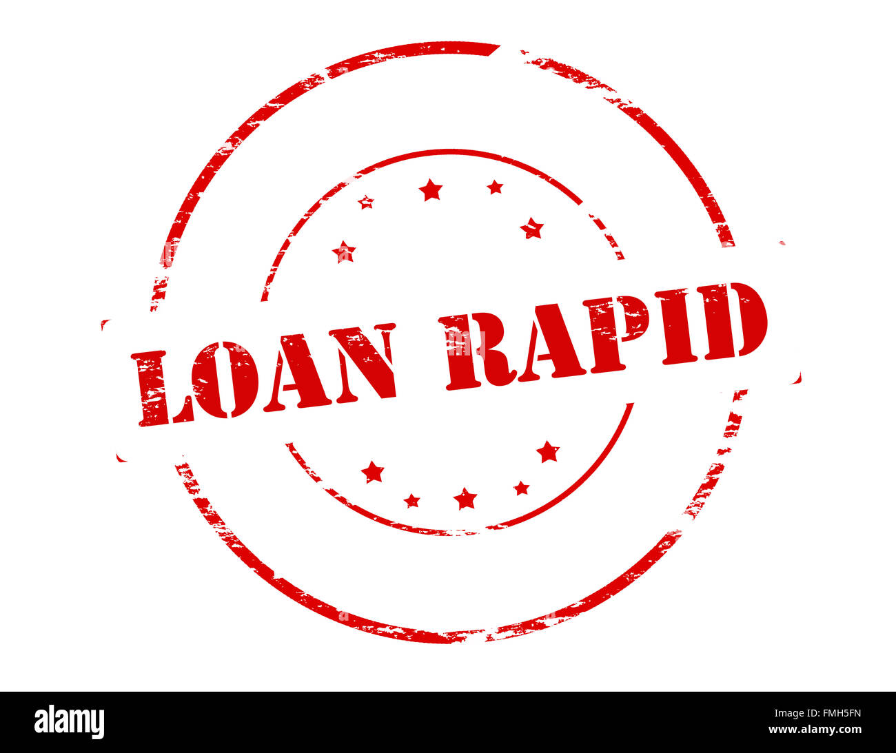 Rubber stamp with text loan rapid inside, vector illustration Stock ...