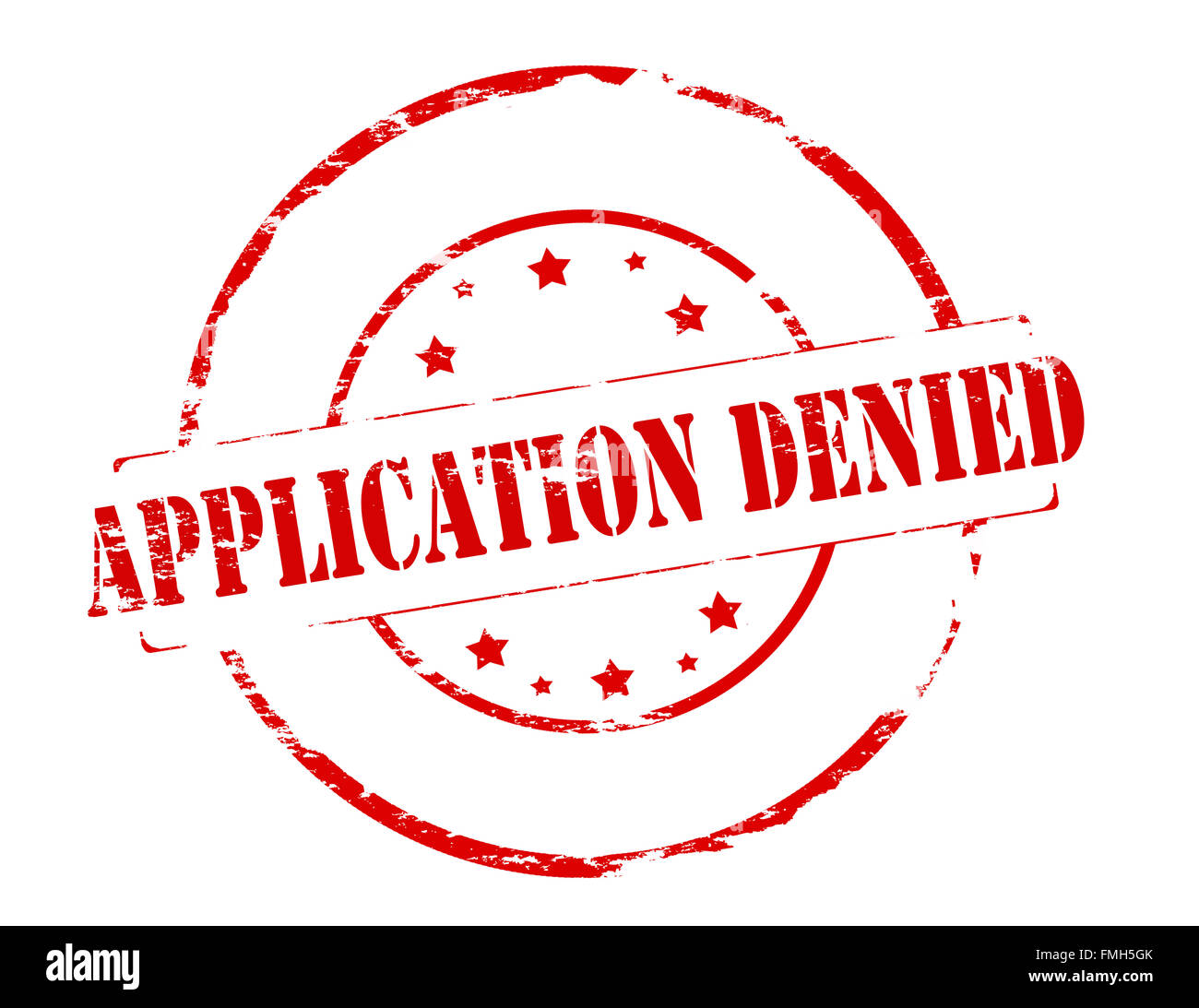 Rubber stamp with text application denied inside, vector illustration ...