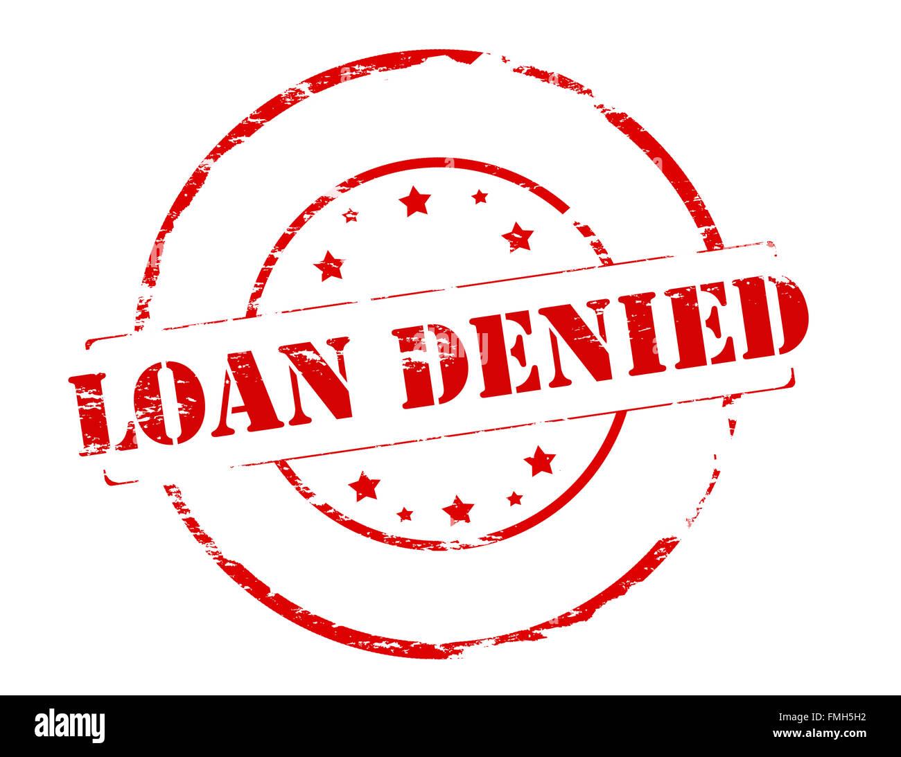 Rubber stamp with text loan denied inside, vector illustration Stock ...