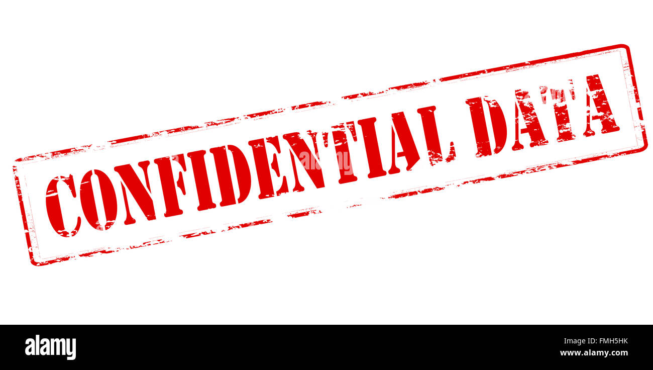 Rubber stamp with text confidential data inside, vector illustration ...