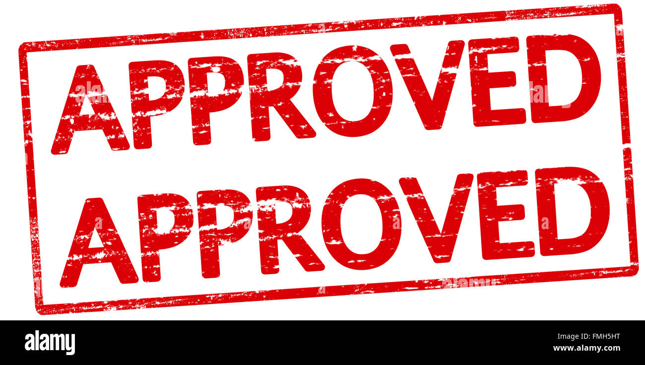 Rubber stamp with word approved inside, vector illustration Stock Photo ...