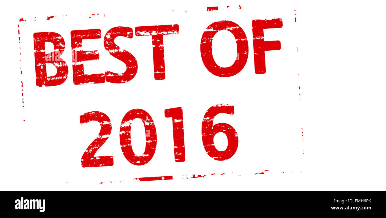 Rubber stamp with text best of 2016 inside, vector illustration Stock ...