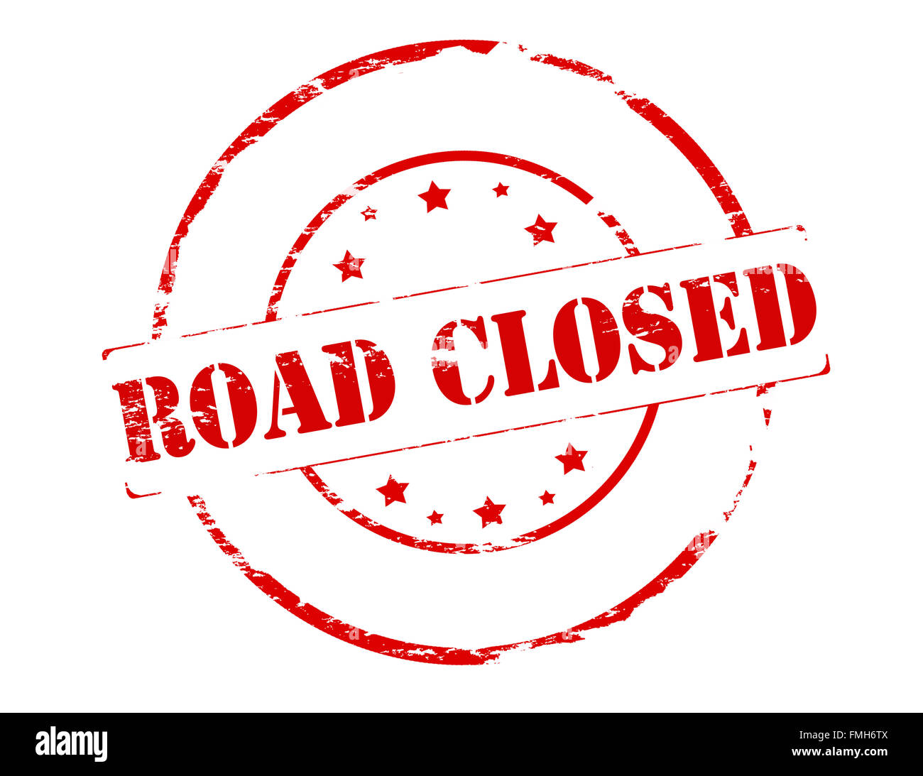 Closed of route Cut Out Stock Images & Pictures - Alamy