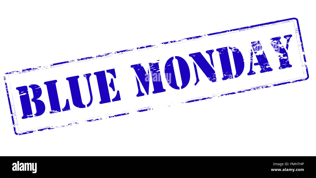 Rubber stamp with text Blue Monday inside, vector illustration Stock ...