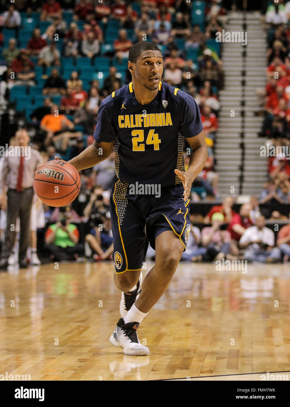 Las Vegas, NV, USA. 11th Mar, 2016. California G # 24 Jordan Mathews ...
