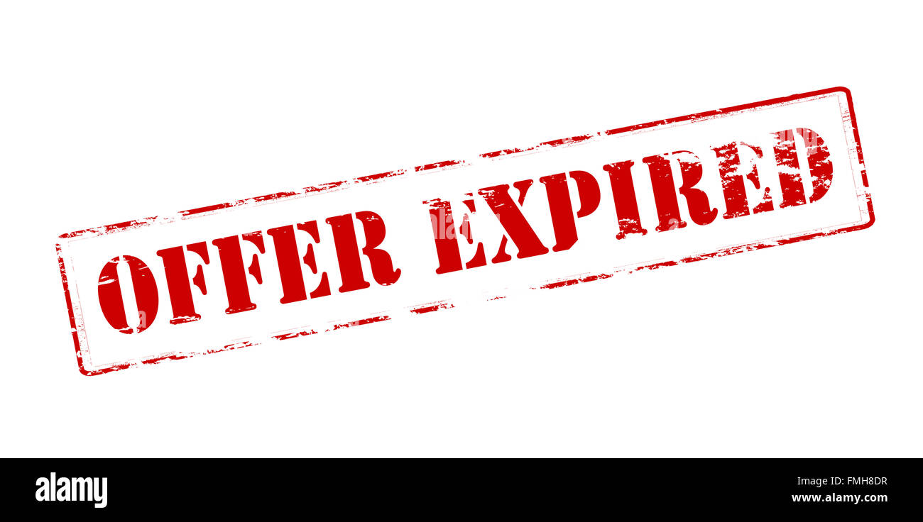 Rubber stamp with text offer expired inside, vector illustration Stock ...