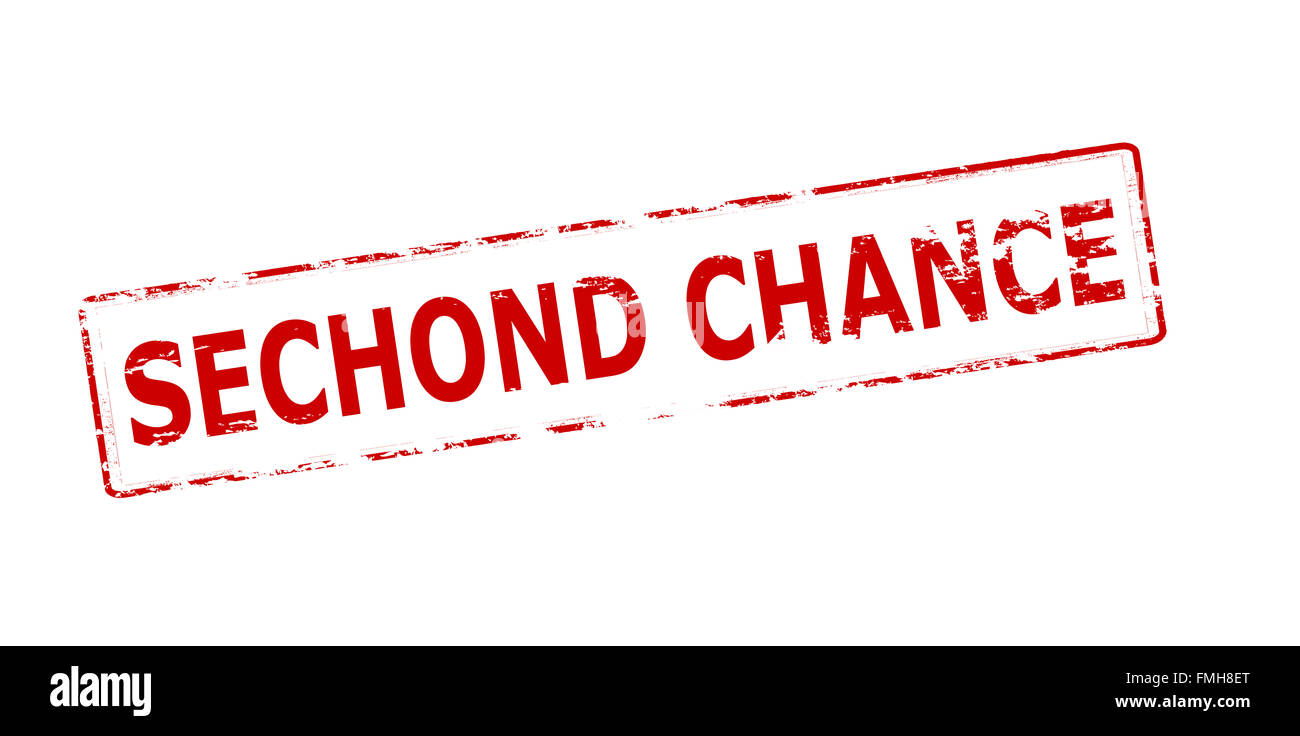 Rubber stamp with text second chance inside, vector illustration Stock ...