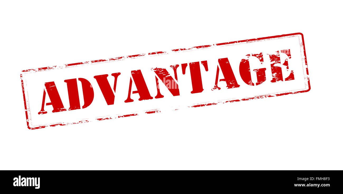 Rubber stamp with word advantage inside, vector illustration Stock ...