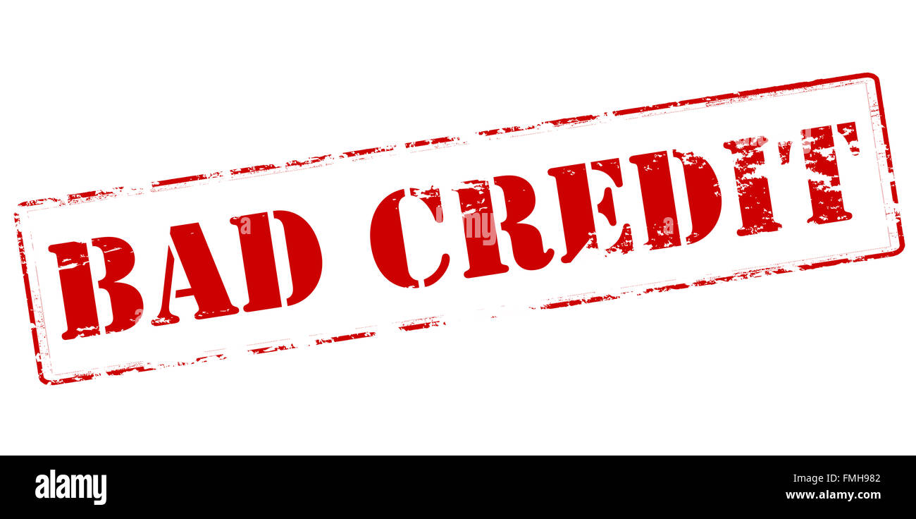 Rubber stamp with text bad credit inside, vector illustration Stock ...