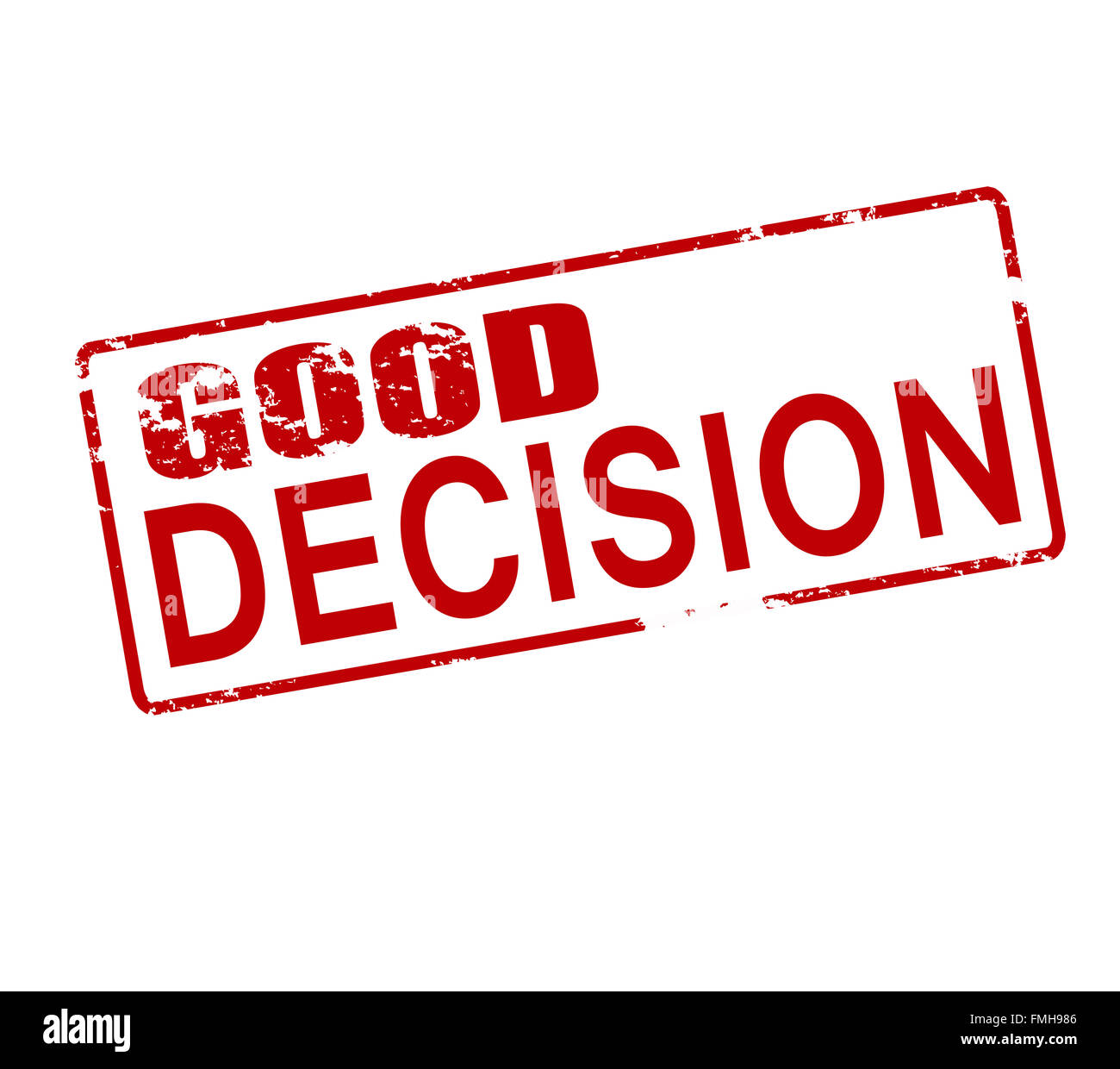 Rubber stamp with text good decision inside, vector illustration Stock ...