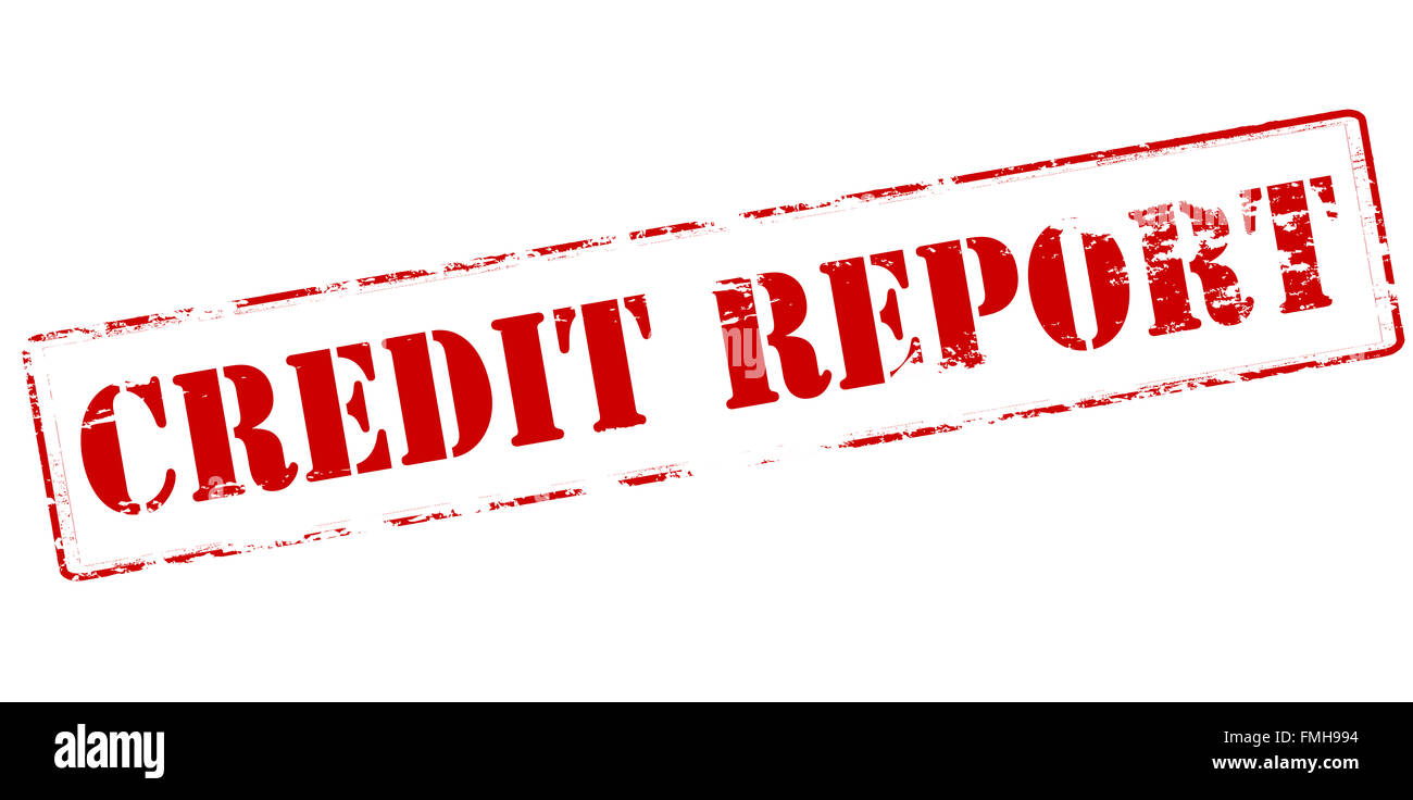 Rubber stamp with text credit report inside, vector illustration Stock ...