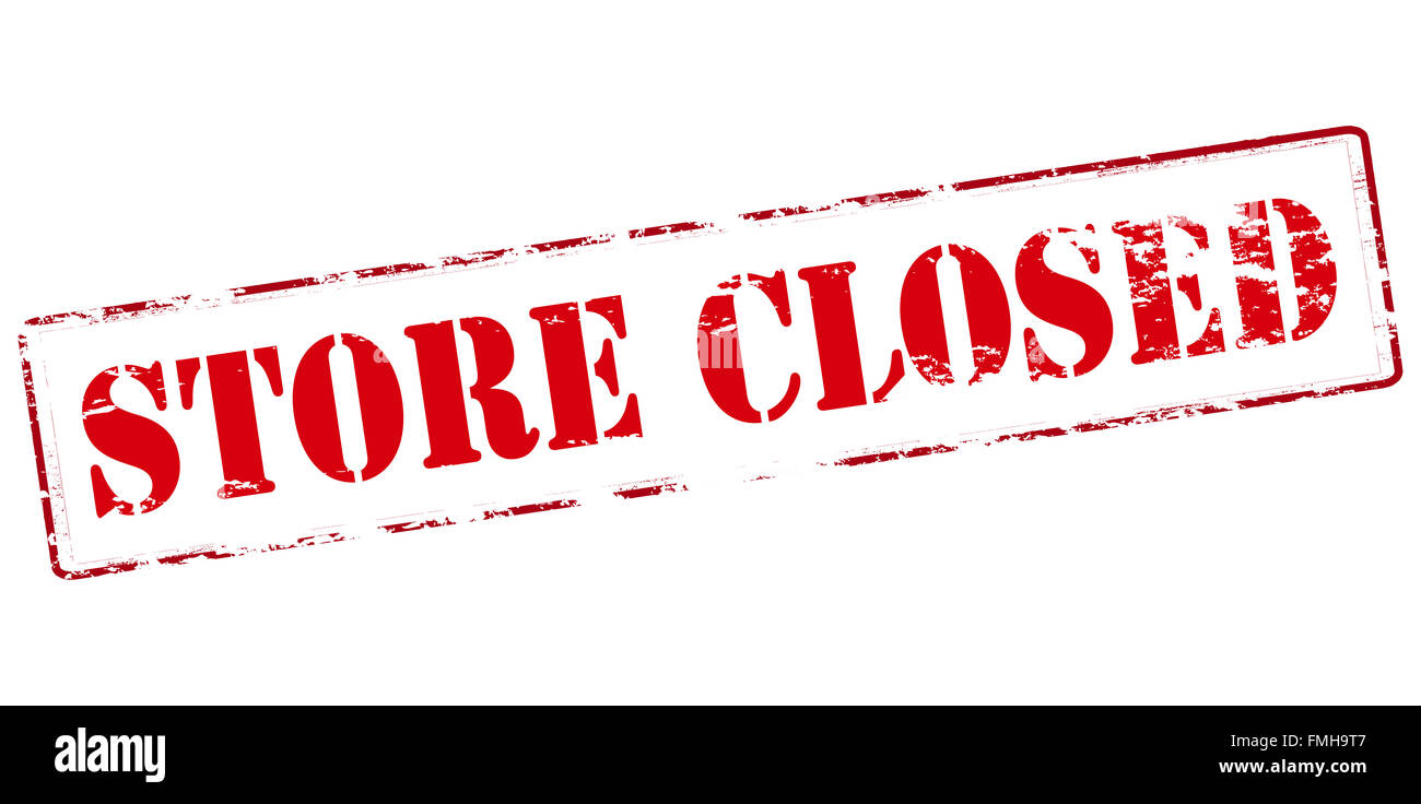 Rubber stamp with text store closed inside, vector illustration Stock ...