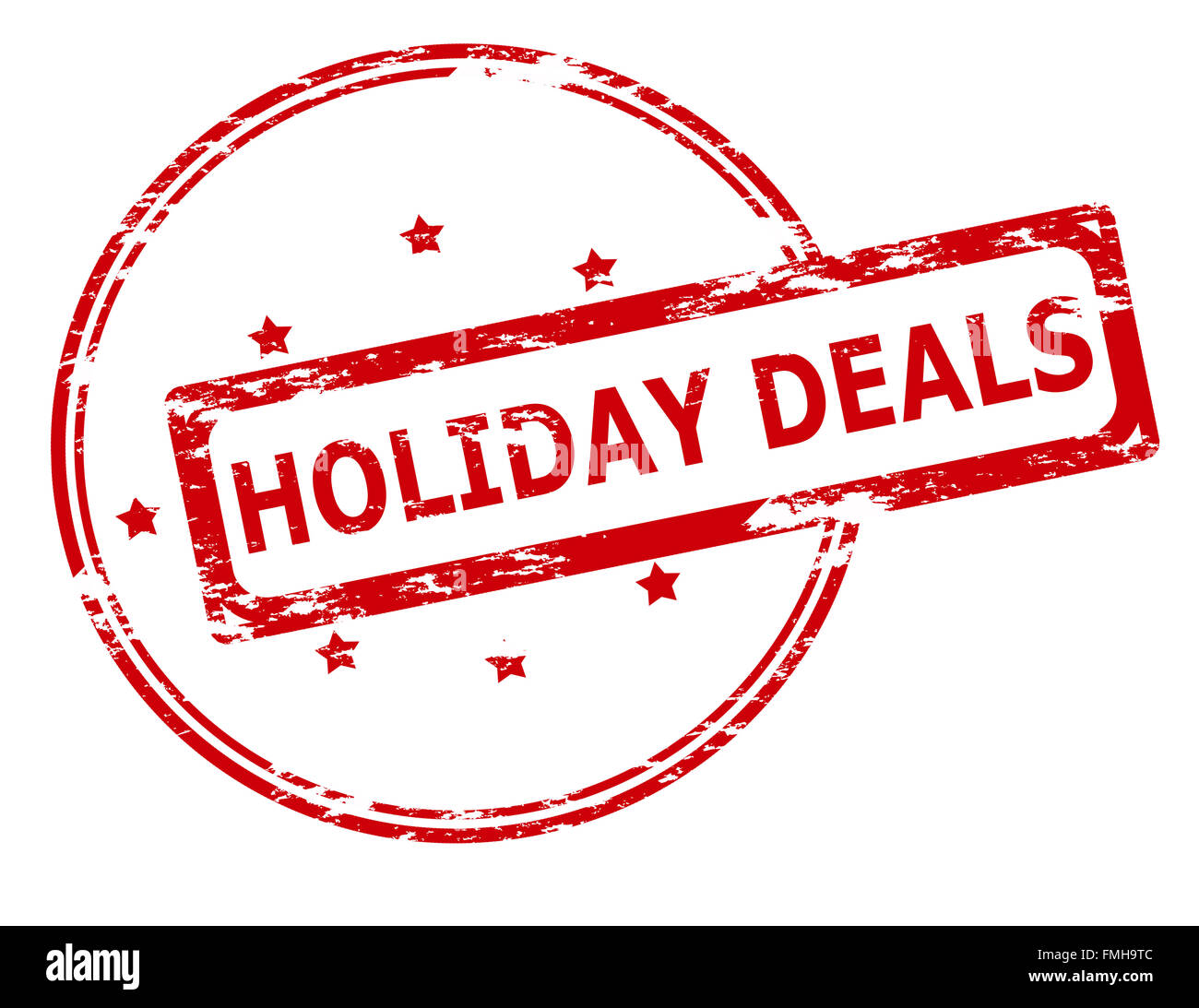 Rubber stamp with text holiday deals inside, vector illustration Stock ...