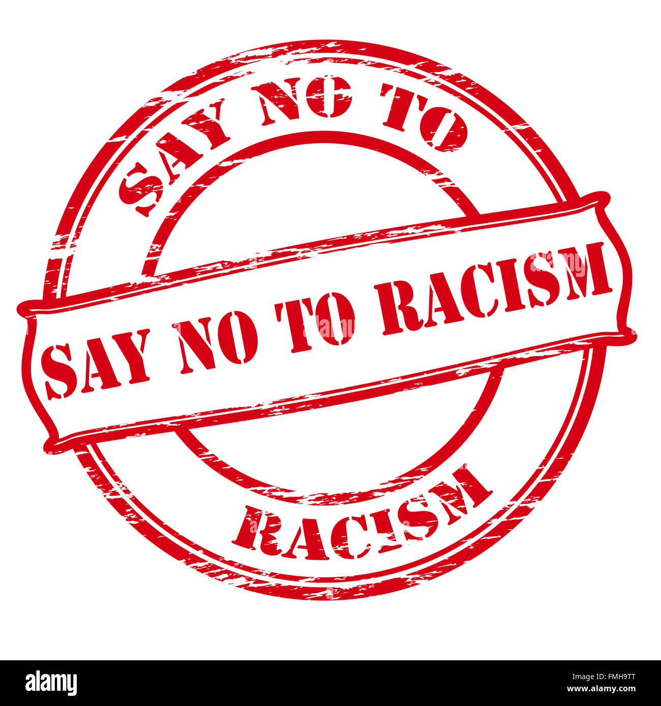 Say no to racism sign hi-res stock photography and images - Alamy