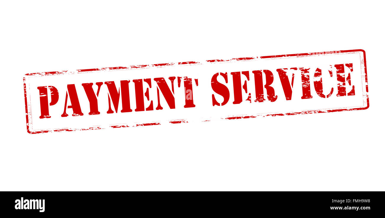 Rubber stamp with text payment service inside, vector illustration ...