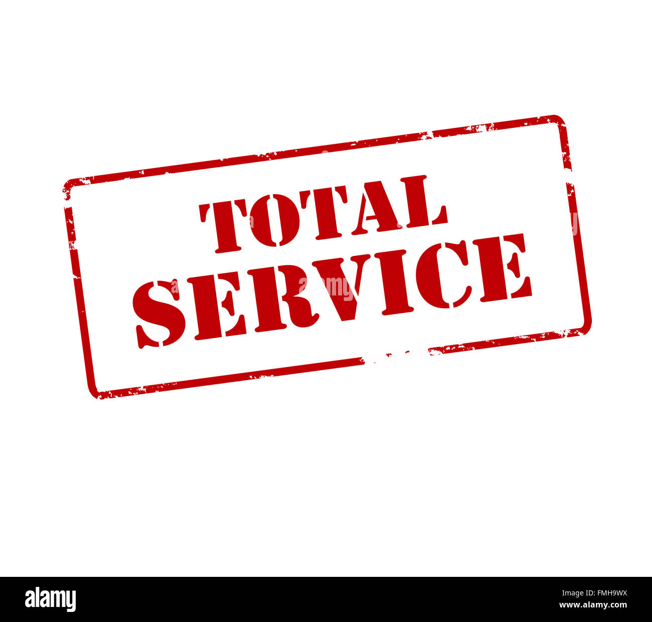 Rubber stamp with text total service inside, vector illustration Stock ...