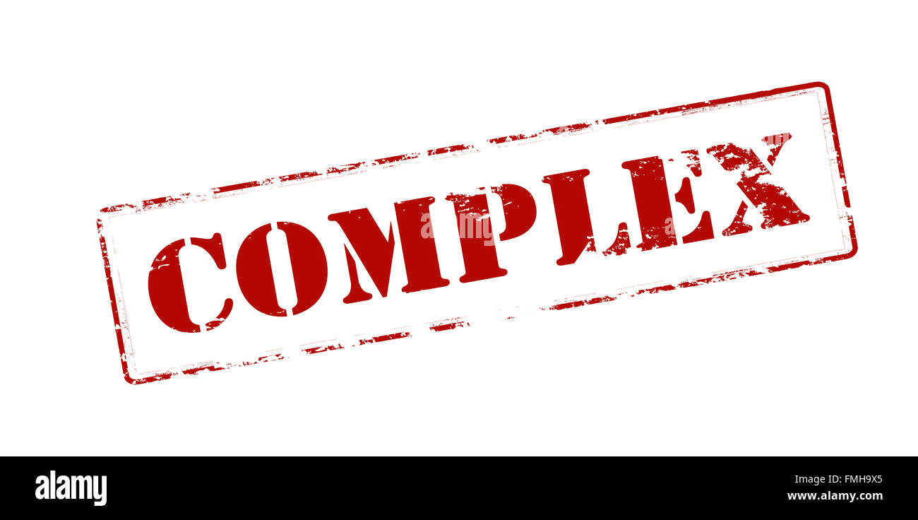 Rubber stamp with word complex inside, vector illustration Stock Photo ...