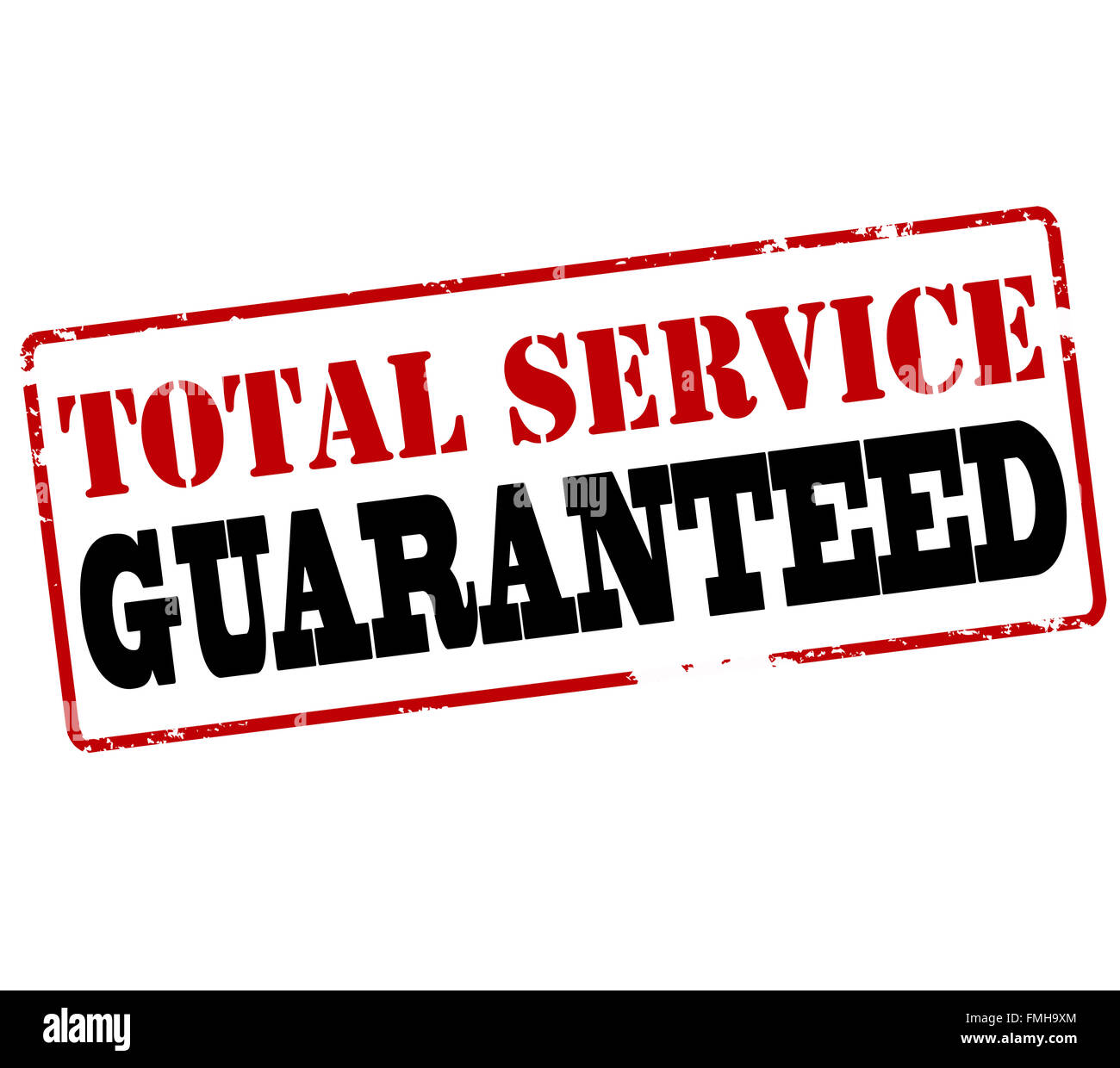 Rubber stamp with text total service guaranteed inside, vector ...