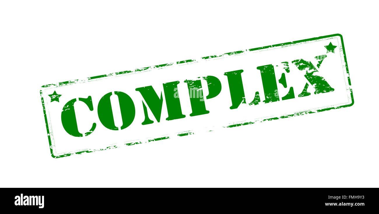 Rubber stamp with word complex inside, vector illustration Stock Photo ...