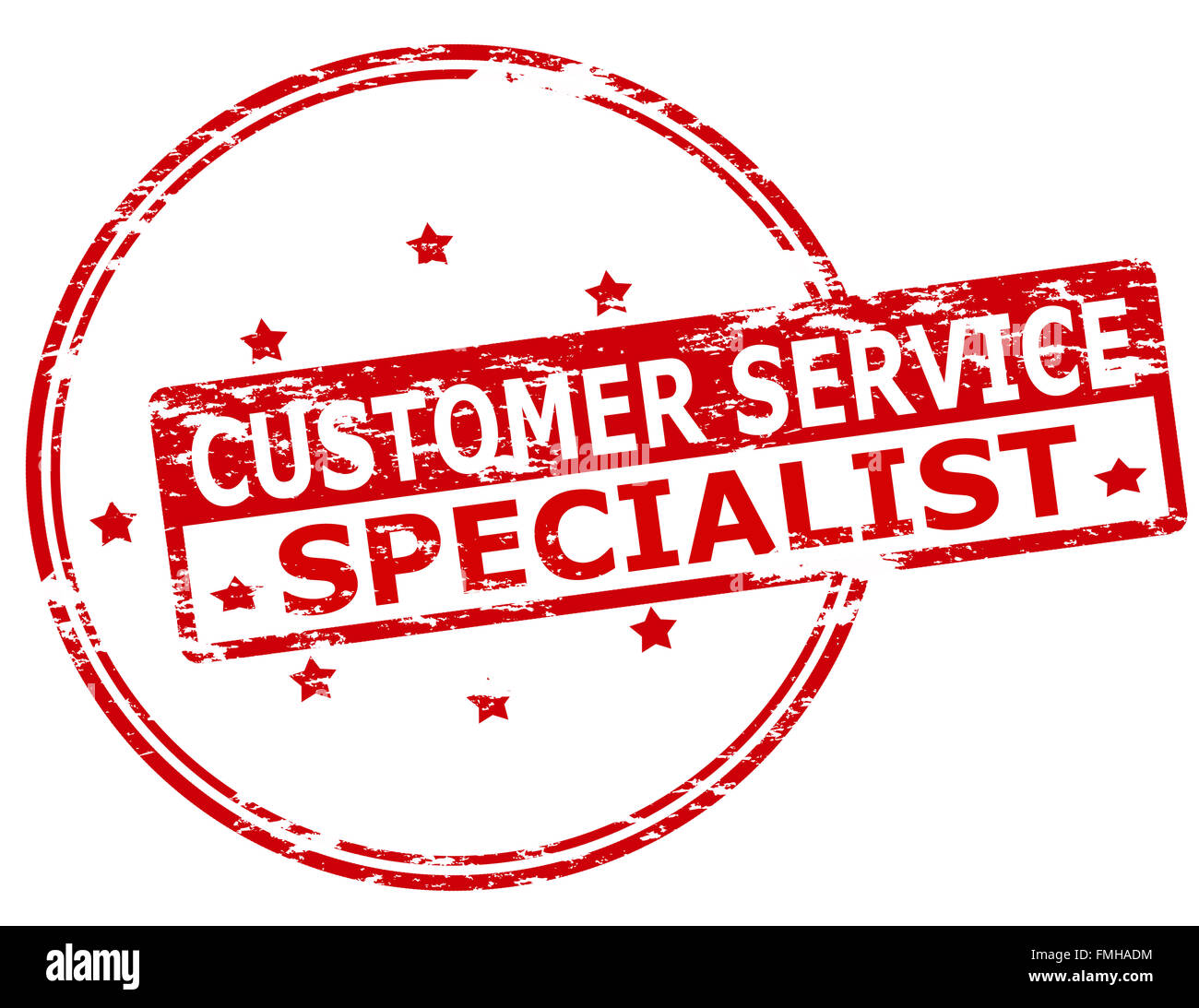 Rubber stamp with text customer service specialist inside, vector ...