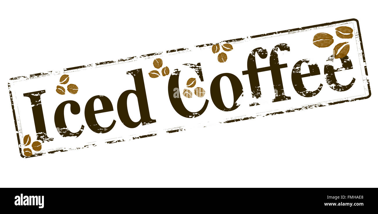Rubber stamp with text iced coffee inside, vector illustration Stock ...