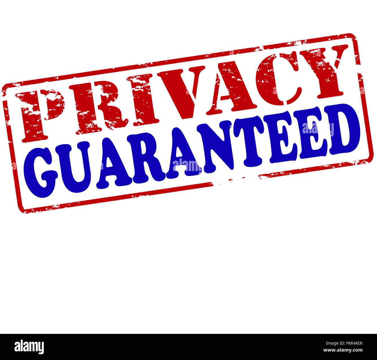 Rubber stamp with text privacy guaranteed inside, vector illustration ...