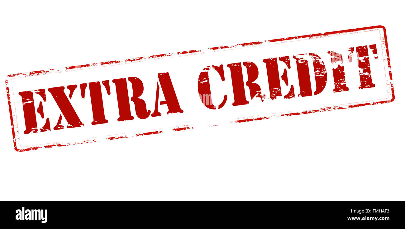 Rubber stamp with text extra credit inside, vector illustration Stock ...