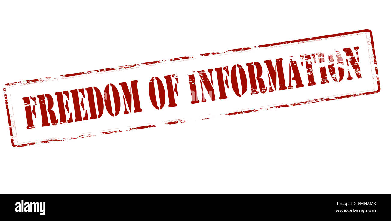 Rubber stamp with text freedom of information inside, vector ...
