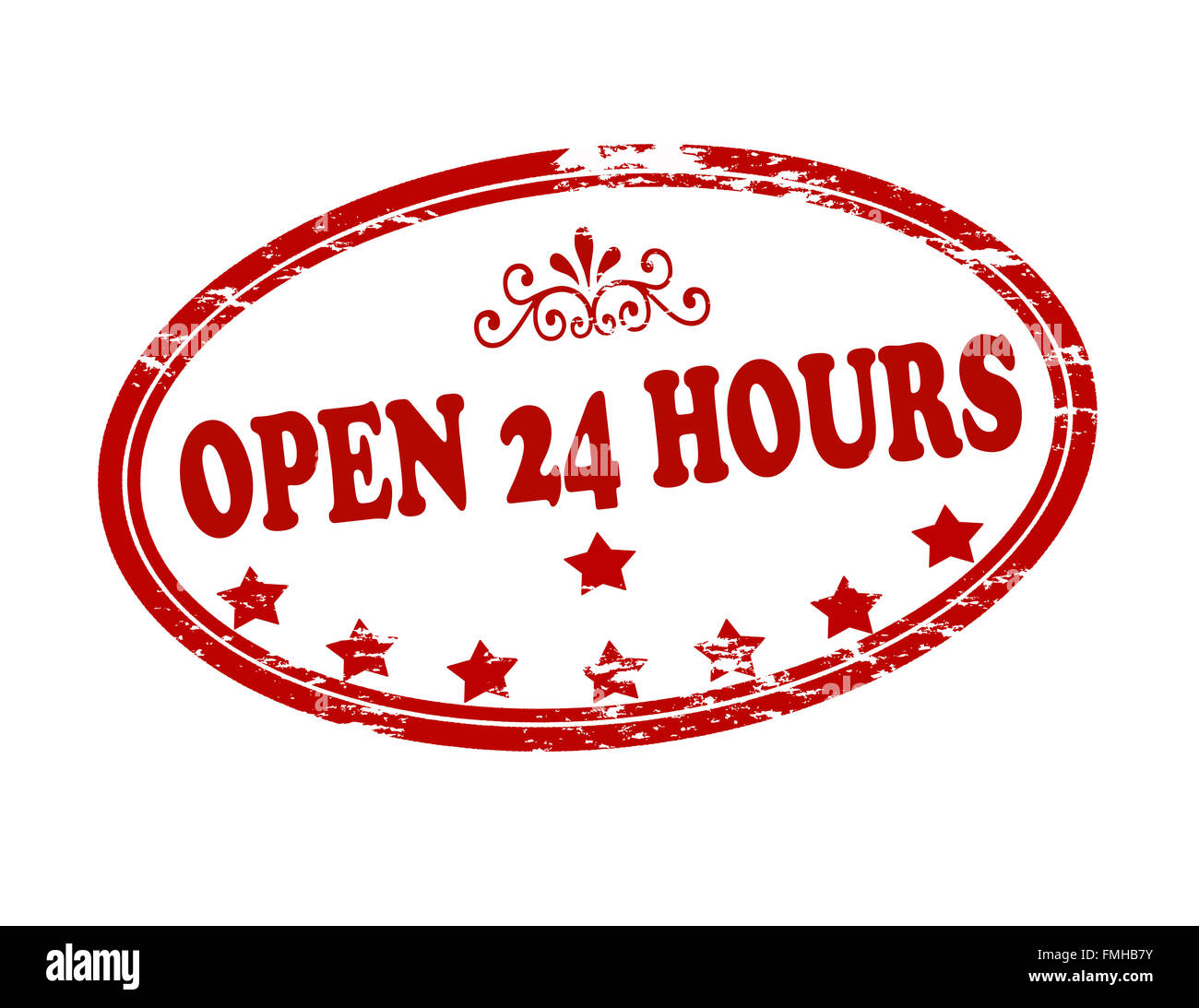 Rubber stamp with text open twenty four hours inside, vector ...