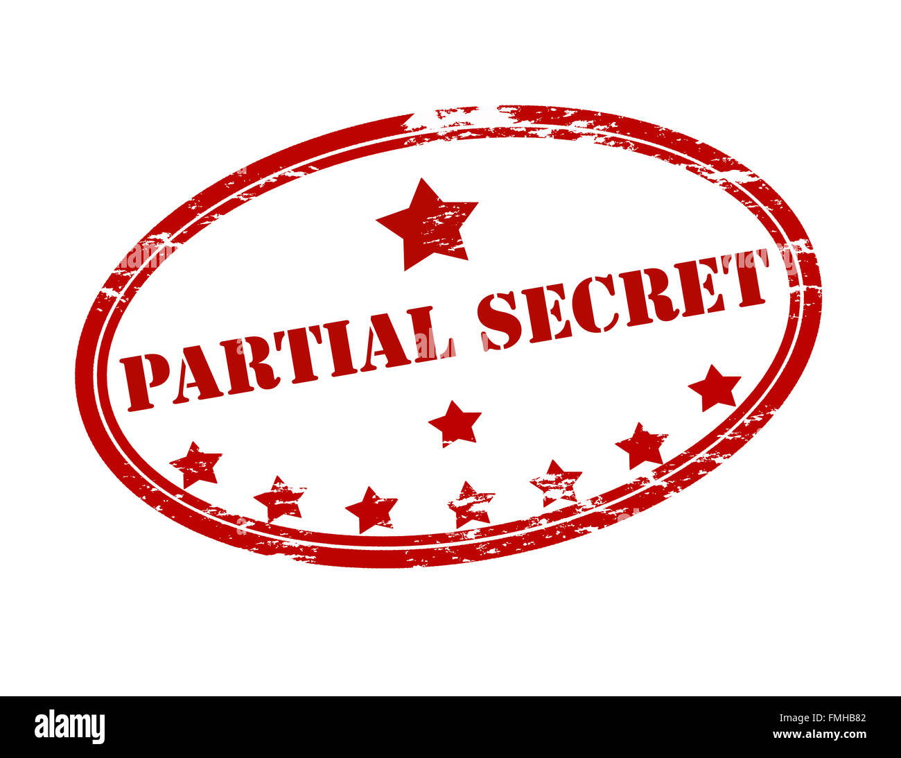 Rubber stamp with text partial secret inside, vector illustration Stock ...