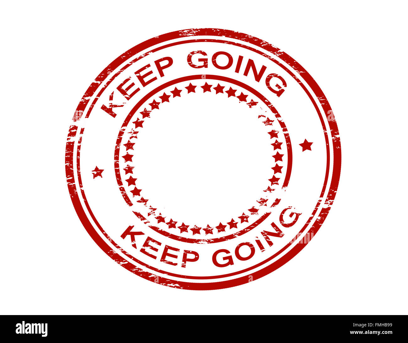 Rubber stamp with text keep going inside, vector illustration Stock ...