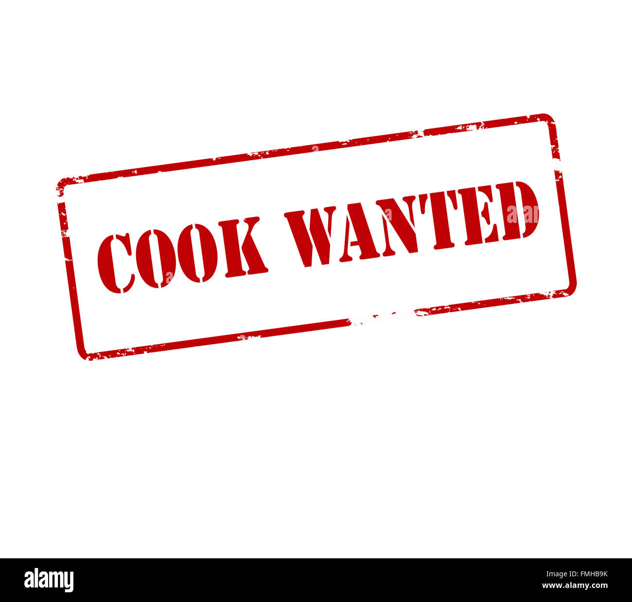 Rubber stamp with text cook wanted inside, vector illustration Stock ...