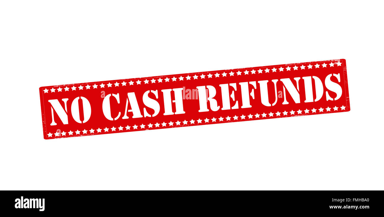 No refund sign hi-res stock photography and images - Alamy