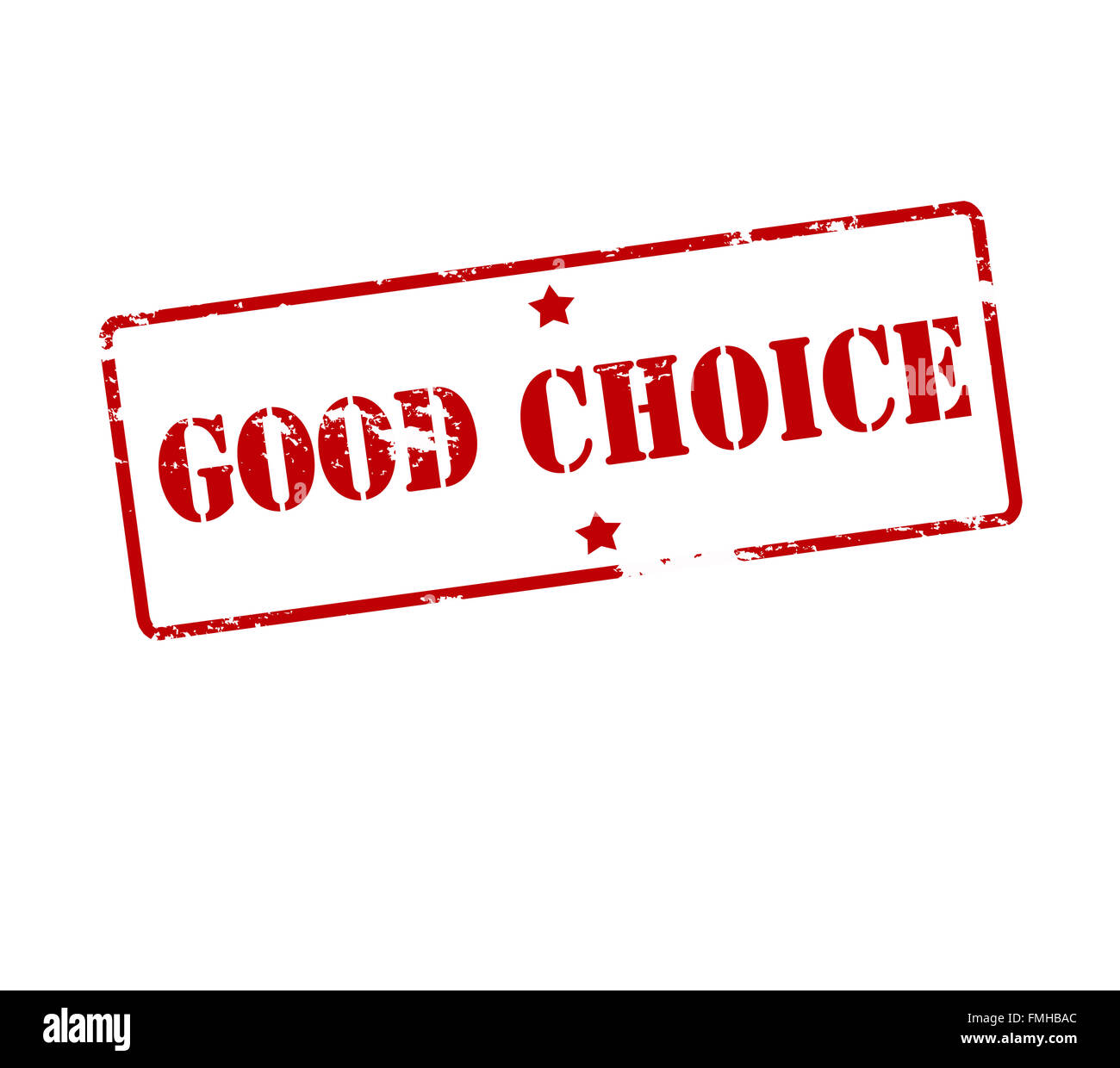 Rubber stamp with text good choice inside, vector illustration Stock ...